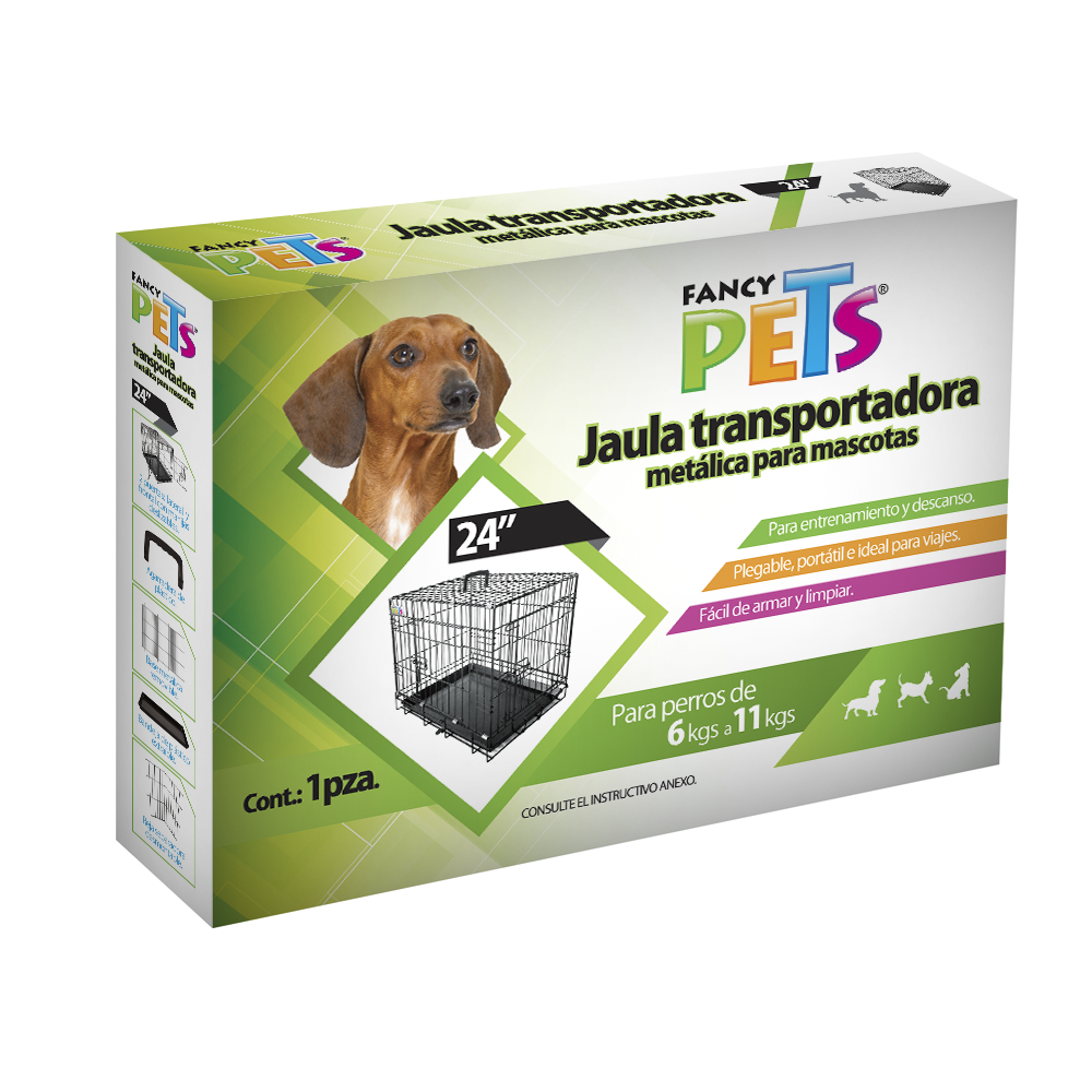FANCY PETS JAULA METALICA PLEGABLE P/ MASCOTA 24"" – La Jungla De Timo