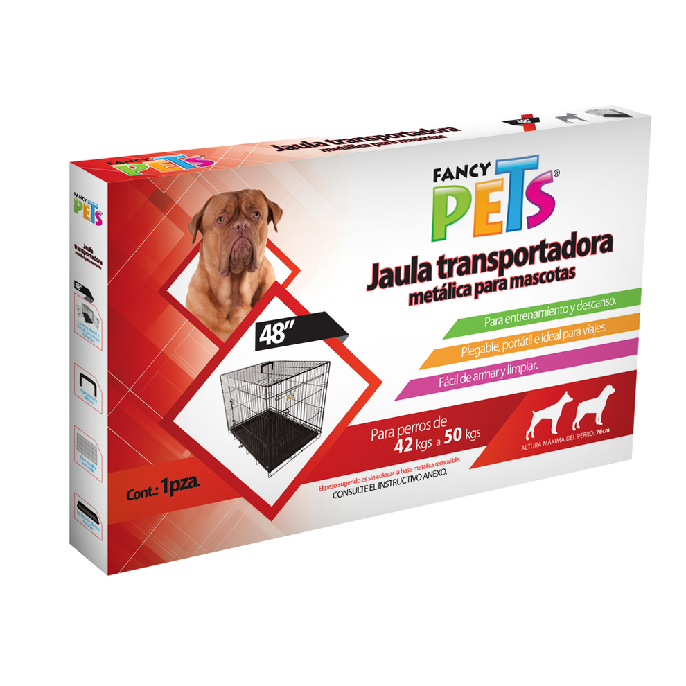 FANCY PETS JAULA METALICA PLEGABLE P/ MASCOTA 48" – La Jungla De Timo